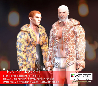 Second Life Marketplace - -[ Kat.zo ]- 004/FP - Fuzzy Jacket Kario